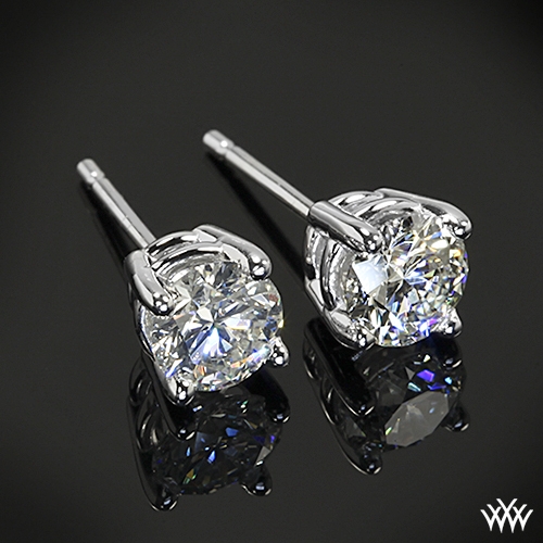 4 Prong Diamond Basket Earrings | 12707