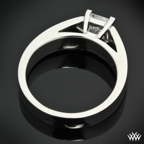 Custom Cathedral Solitaire Engagement Ring | 22502