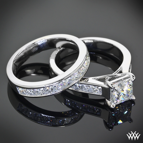 Custom Channel Set Diamond Wedding Set | 27901