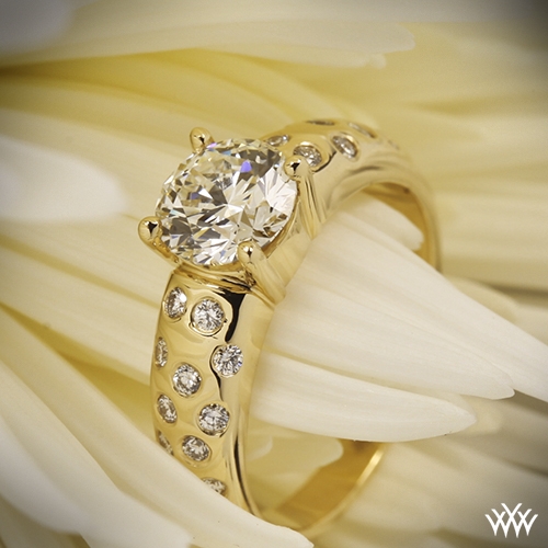 Custom Scattered Diamond Engagement Ring | 36301