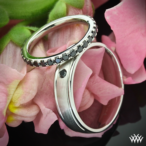 Customized Men's Wedding Ring and Custom Eternity Diamond Wedding Ring ...