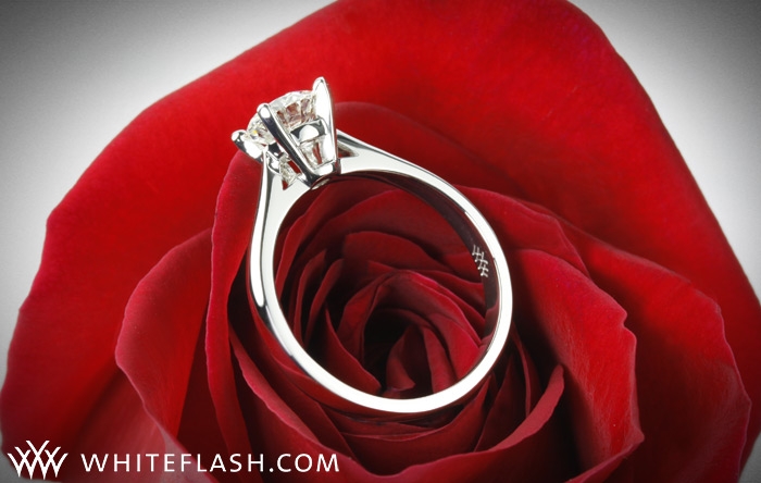 Fine Line Diamond Engagement ring | 12002