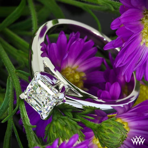 Flush Fit Cathedral Solitaire Engagement Ring | 22302
