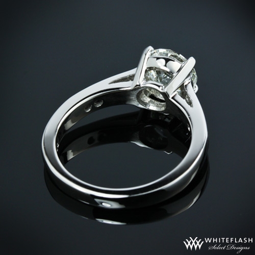 Rounded Open Cathedral Engagement Ring | 17101