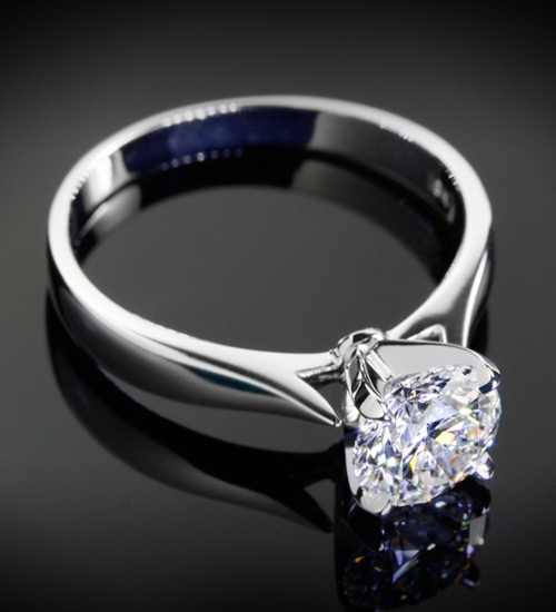 Sleek Line Solitaire Engagement Ring | 13102
