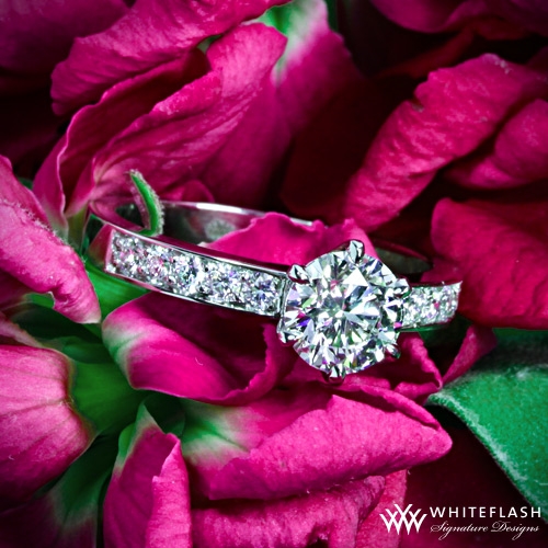 Bead-Set Diamond Engagement Ring | 17801