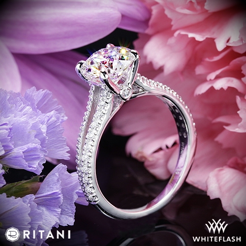 Ritani Classic Split Shank Diamond Engagement Ring | 2237