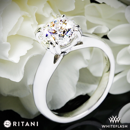 Ritani 1RZ7242 Solitaire Engagement Ring - Whitef... | 3995