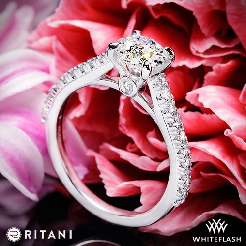 Ritani 1RZ2498 Diamond Engagement Ring - Whiteflash | 3921