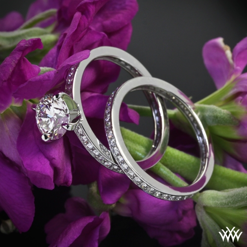 Channel Bead-Set Diamond Wedding Set | 1639