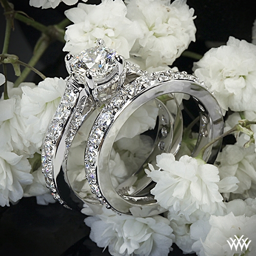 "Magnolia" Diamond Wedding Set | 1545