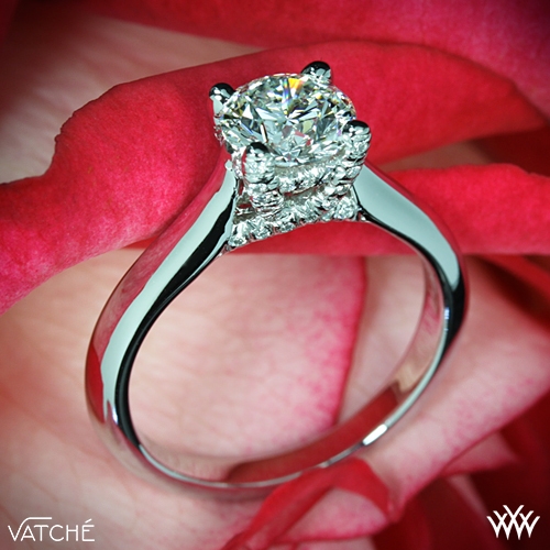 "X Prong Surprise" Solitaire Engagement Ring by V... | 1287