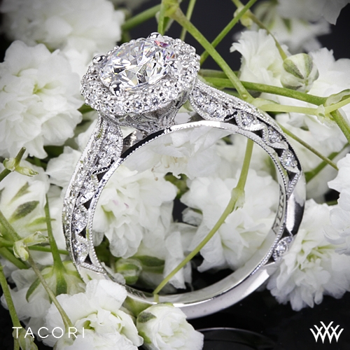 Tacori HT2522RD Blooming Beauties Botanical Diamond Engagement Ring | 3042