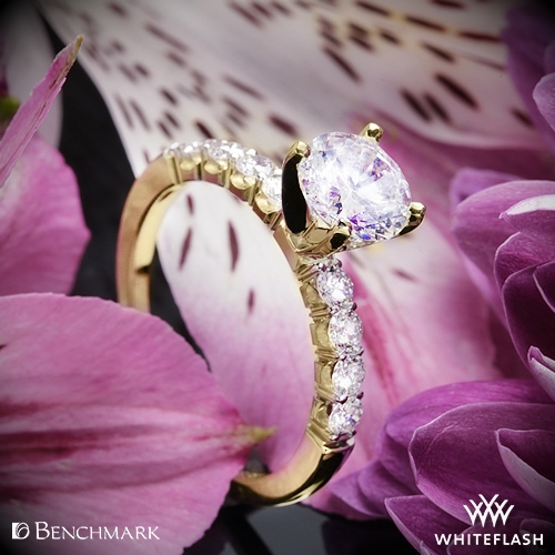 Benchmark CSP4 Crescent Diamond Shared Prong Enga... | 4323