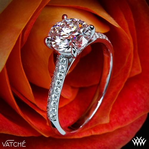Caroline Pave Diamond Engagement Ring by Vatche | 682