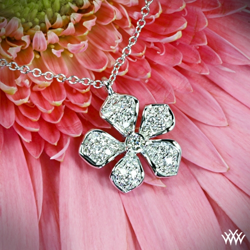 'Five Leaf Flower' Diamond Pendant | 115