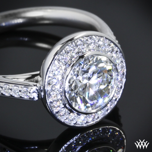 Halo Bezel Diamond Engagement Ring | 197