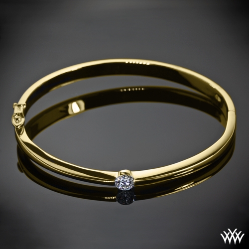 'Diamond Solitaire' Bangle | 709