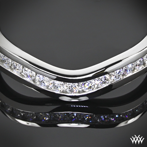 'X-Prong Channel Set' Diamond Wedding Band | 781