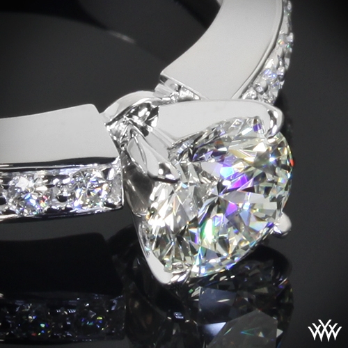 Bead Set Diamond Engagement Ring | 1066