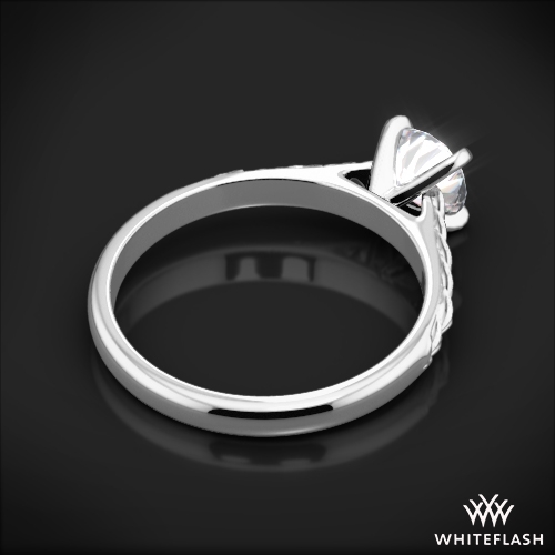 Engraved Cathedral Diamond Solitaire | 1162