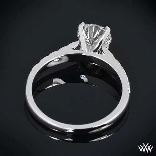 Engraved Cathedral Diamond Solitaire | 1162