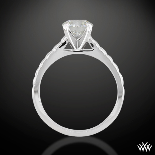 Engraved Cathedral Diamond Solitaire | 1162