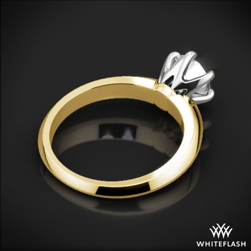 Classic Knife Edge Engagement Ring from Whiteflash | 1094