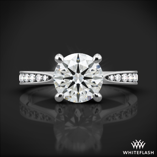 Legato Sleek Line Pave Diamond Engagement Ring | 1120