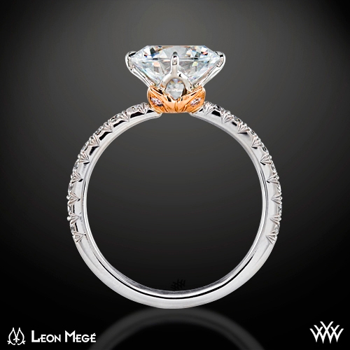 'Lotus' Diamond Engagement Ring by Leon Mege | 1244