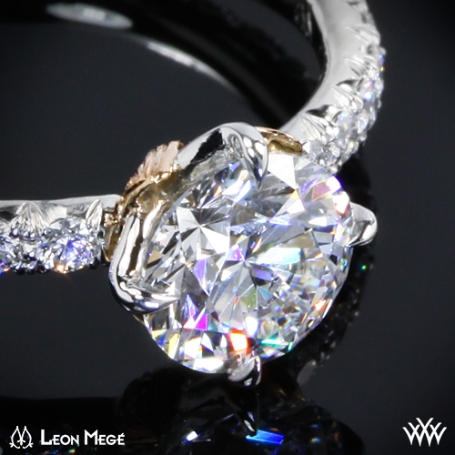 'Lotus' Diamond Engagement Ring by Leon Mege | 1244