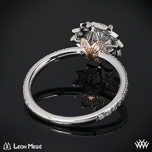"Lotus Halo" Diamond Engagement Ring | 1357