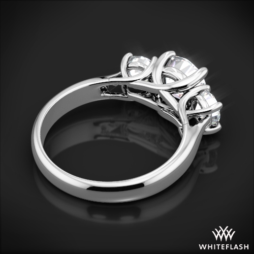 3-Stone Trellis Diamond Engagement Ring | 1427