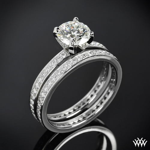 Channel Bead-Set Diamond Wedding Set | 1639