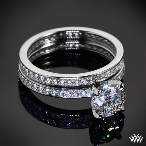 Channel Bead-Set Diamond Wedding Set | 1638