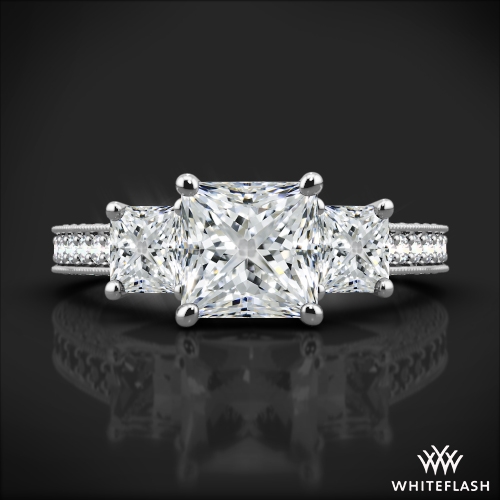 3 Stone Coeur de Clara Ashley Diamond Engagement ... | 1773