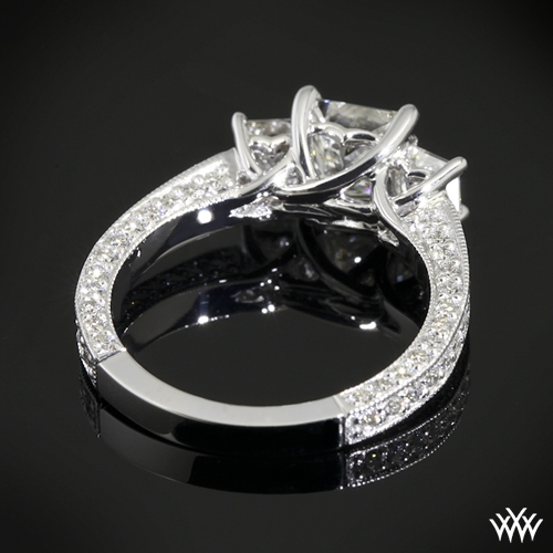 3 Stone Coeur de Clara Ashley Diamond Engagement ... | 1773