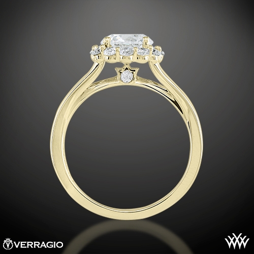 Verragio Split Shank Halo Solitaire Engagement Ring | 1898