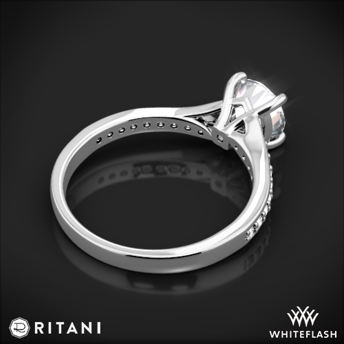 Ritani 1RZ2490 Modern Diamond Engagement Ring | 2249
