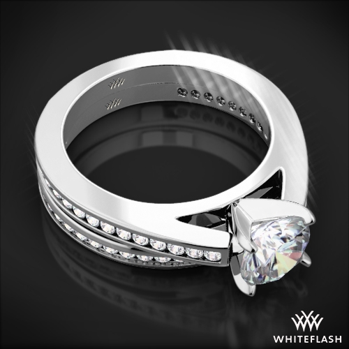 Honey Channel-Set Diamond Wedding Set | 2353