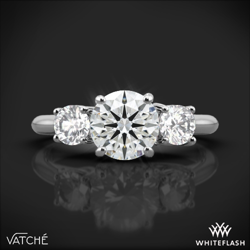 Vatche X-Prong 3 Stone Engagement Ring | 2819