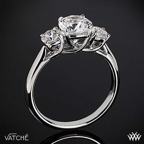 Vatche X-Prong 3 Stone Engagement Ring | 2819