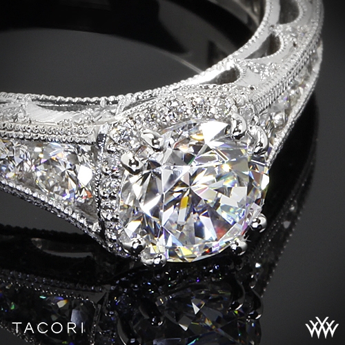 Tacori HT2515RD12X Reverse Crescent Contemporary Diamond Engagement ...