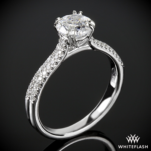 Twin Band Diamond Engagement Ring | 3629