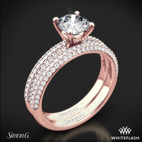 Simon G. LP1935-D Delicate Diamond Wedding Set | 3477