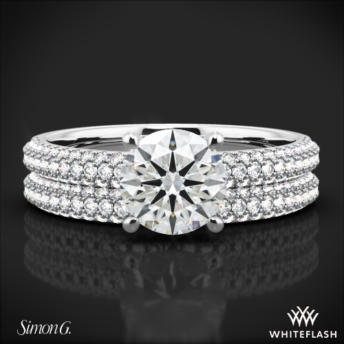 Simon G. LP1935-D Delicate Diamond Wedding Set | 3475