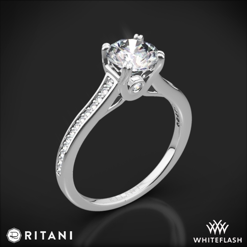 Ritani 1RZ2493 Diamond Engagement Ring - Whiteflash | 3916