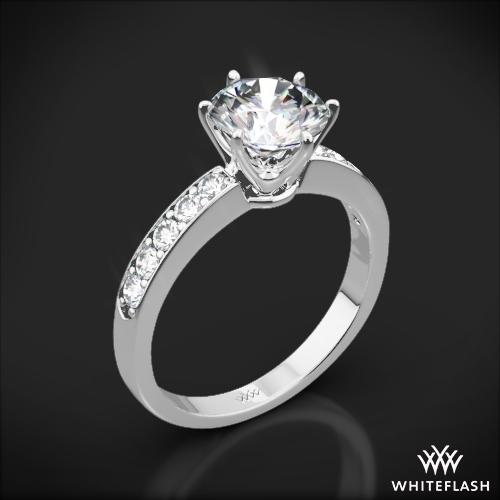 Classic Bead-Set Diamond Engagement Ring | 1006