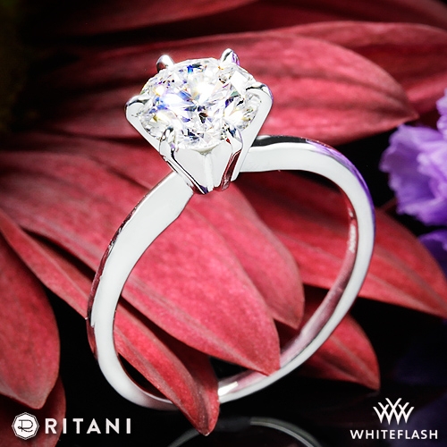 Ritani 1RZ7295 Solitaire Engagement Ring - Whitef... | 4030