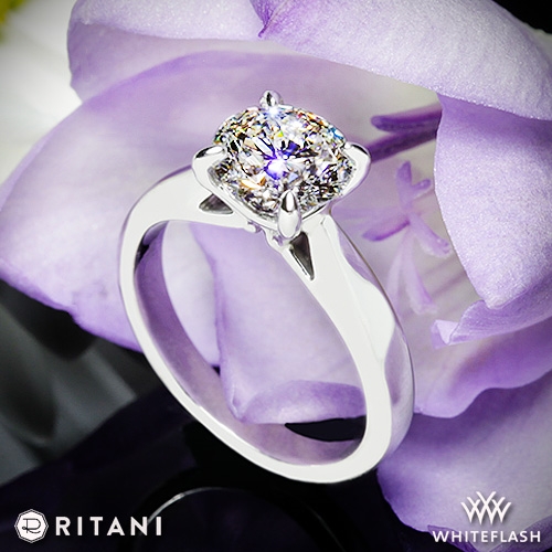 Ritani 1RZ7241 Solitaire Engagement Ring - Whiteflash | 3990
